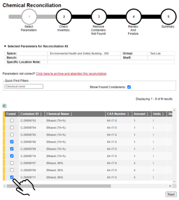 ChemTracker Chemical Inventory - Environmental Health and Safety