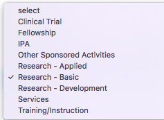 Activity Types - Research and Development